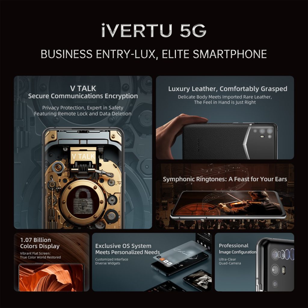 Ivertu Parallel Stitched Calfskin 5G Phone - VERTU® Official Site