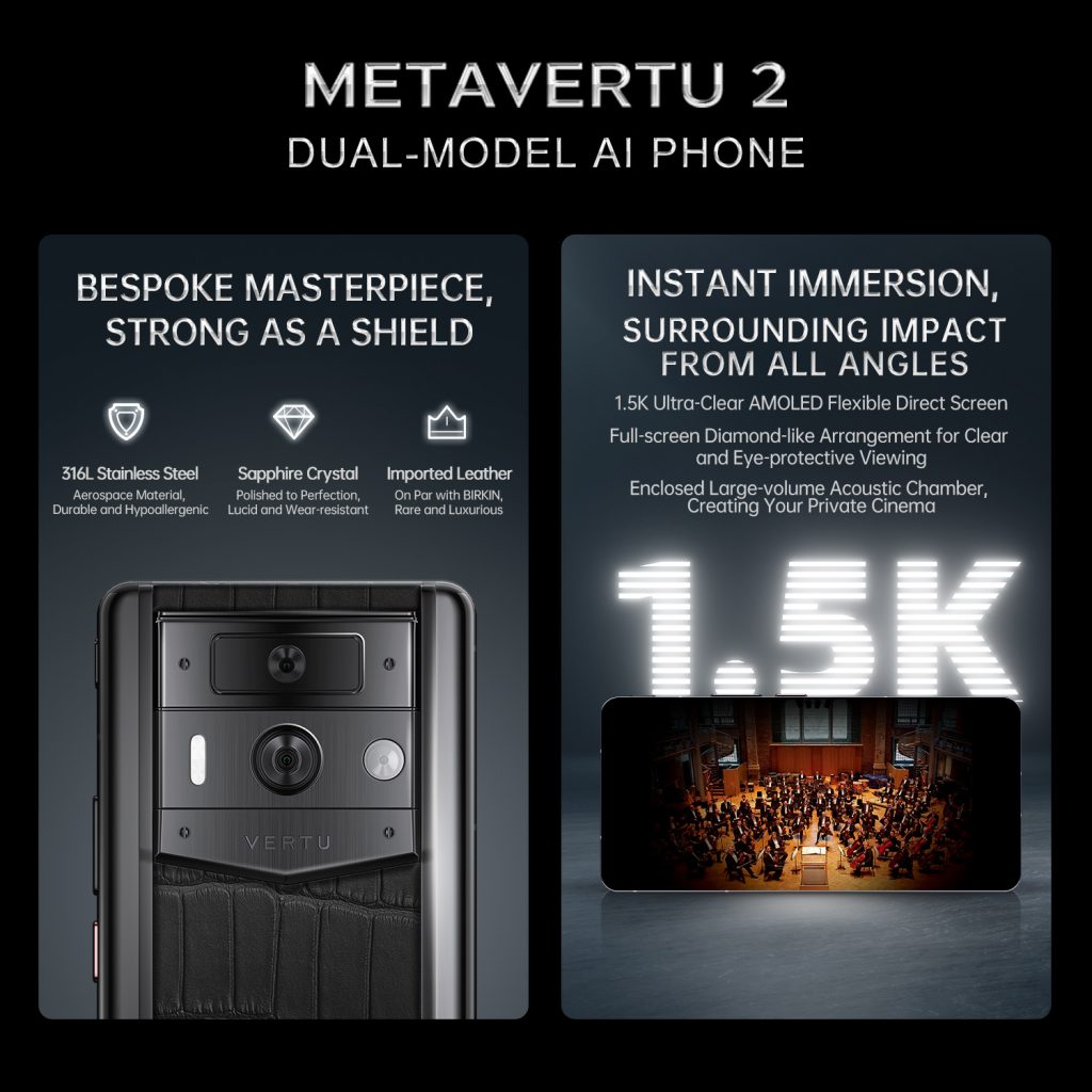 Metavertu 2 Max Screen Carbon Fiber Web3 AI Phone – Black - VERTU ...