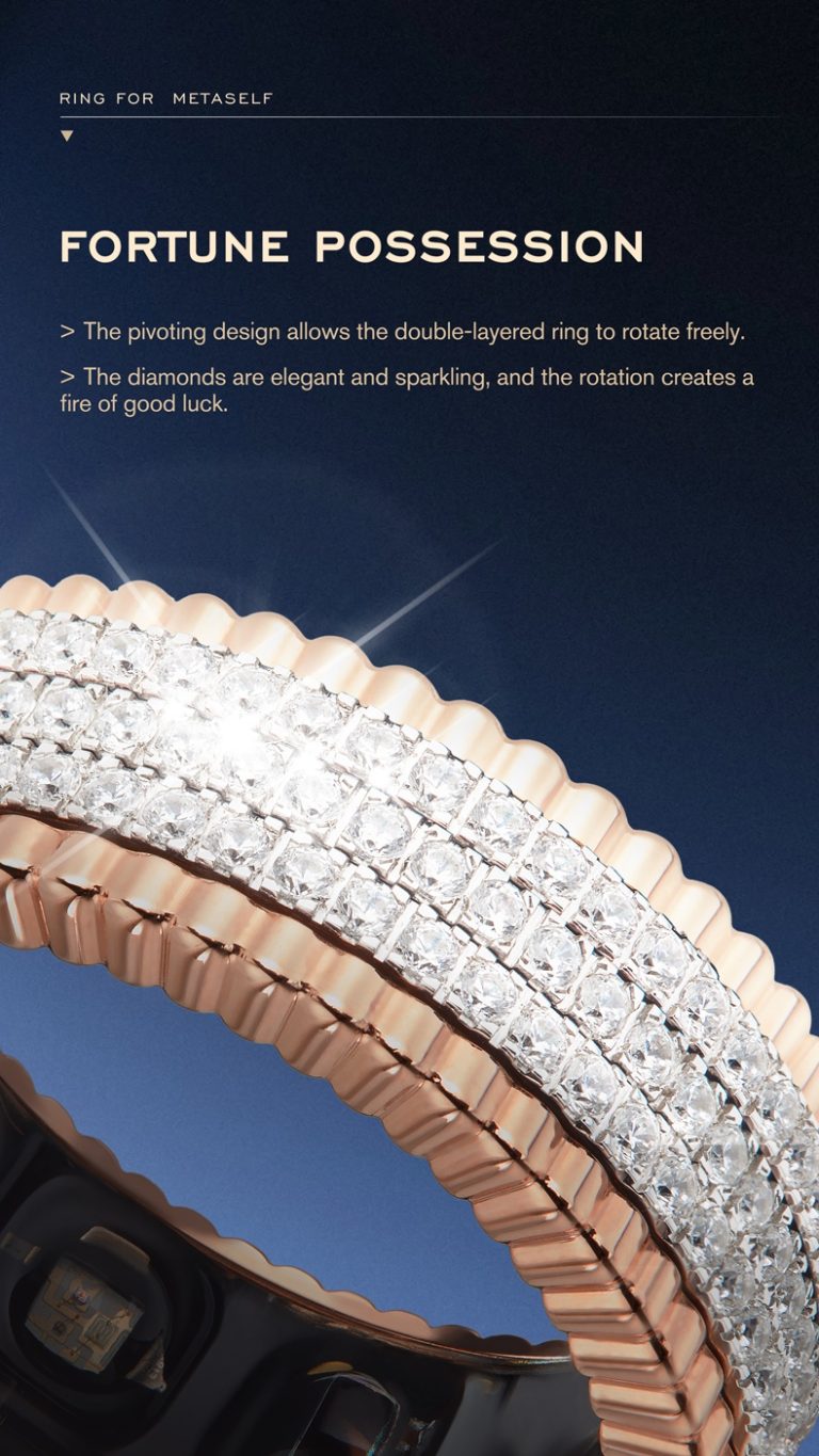 Vertu AI Diamond Ring – Floating Light: Luxury Smart Ring with AI ...