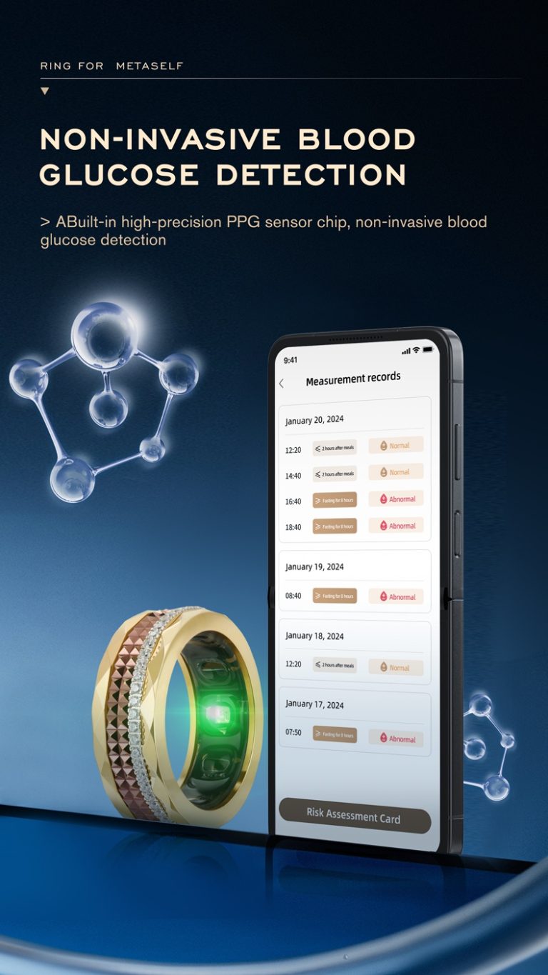 Vertu AI Diamond Ring – Floating Light: Luxury Smart Ring with AI ...