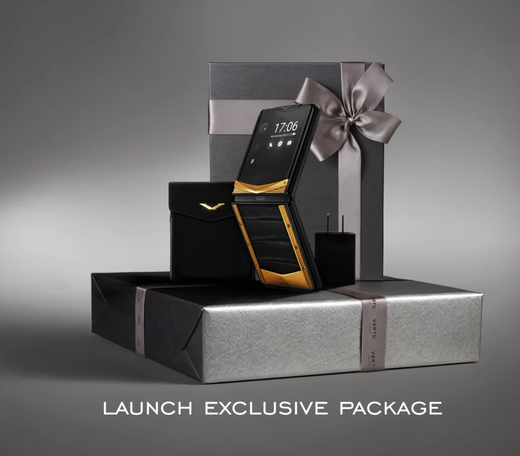 Vertu Quantum Flip Phone with Unique Alligator Skin, Visible Quantum ...